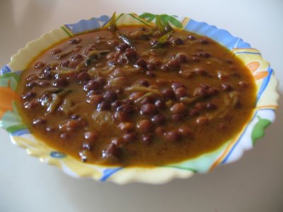 Naadan recipies: Kadala curry without coconut
